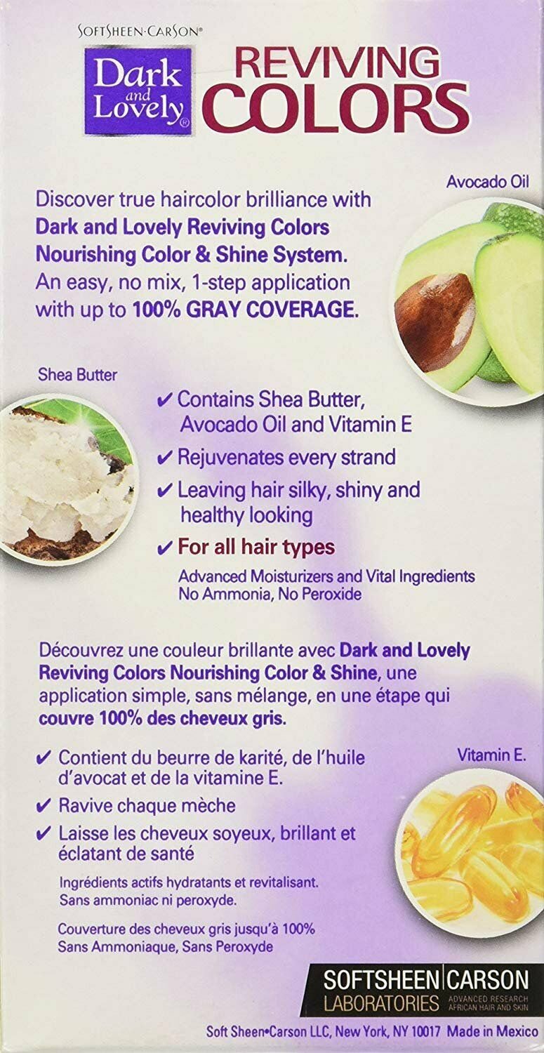 SoftSheen-Carson Dark and Lovely Reviving Colors Natural Black 395 ...