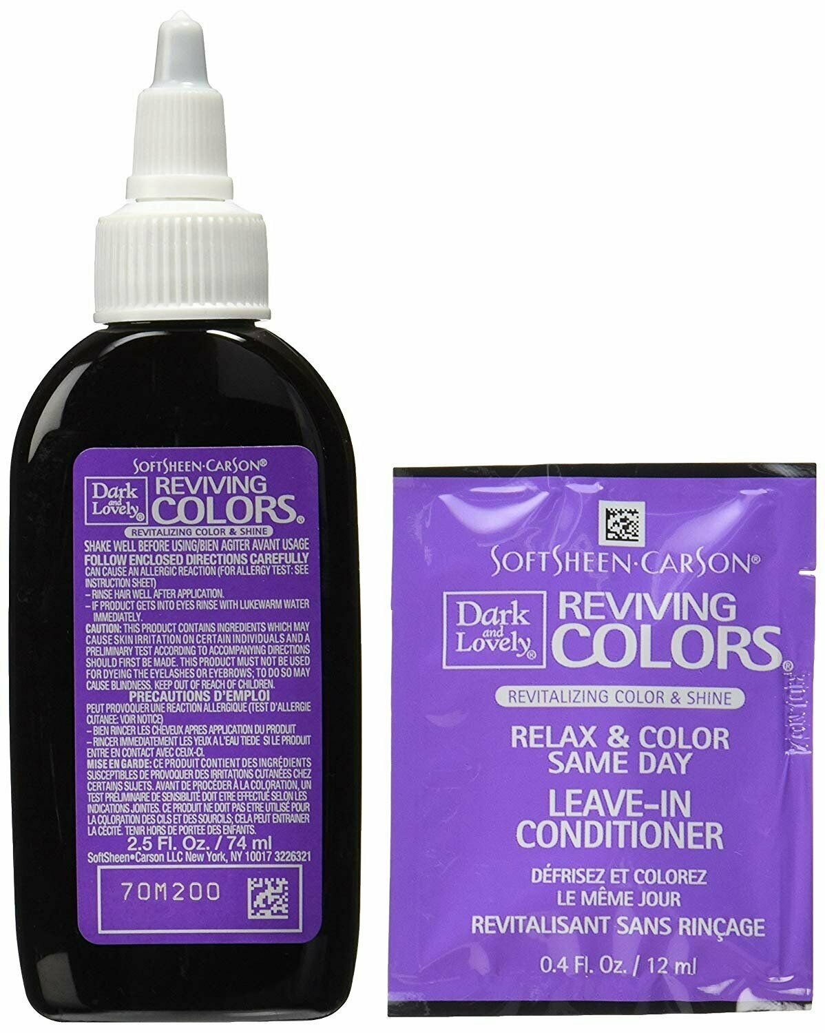 SoftSheen-Carson Dark and Lovely Reviving Colors Natural Black 395 ...