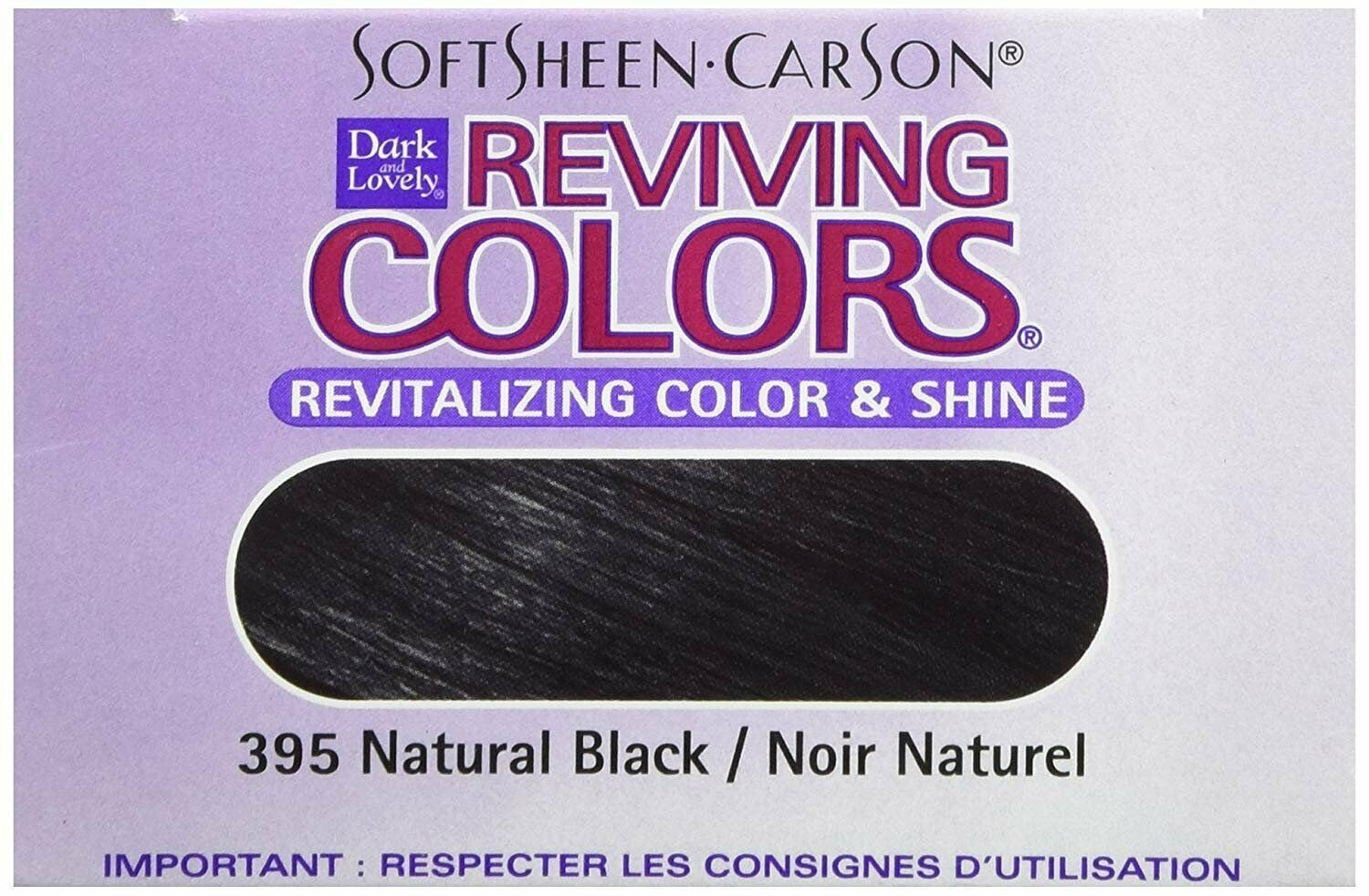 SoftSheen-Carson Dark and Lovely Reviving Colors Natural Black 395 ...