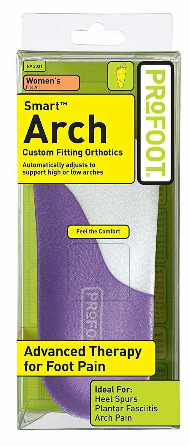 Profoot Care Smart Arch Women, Purple and White (Bulk Pack of 2)
