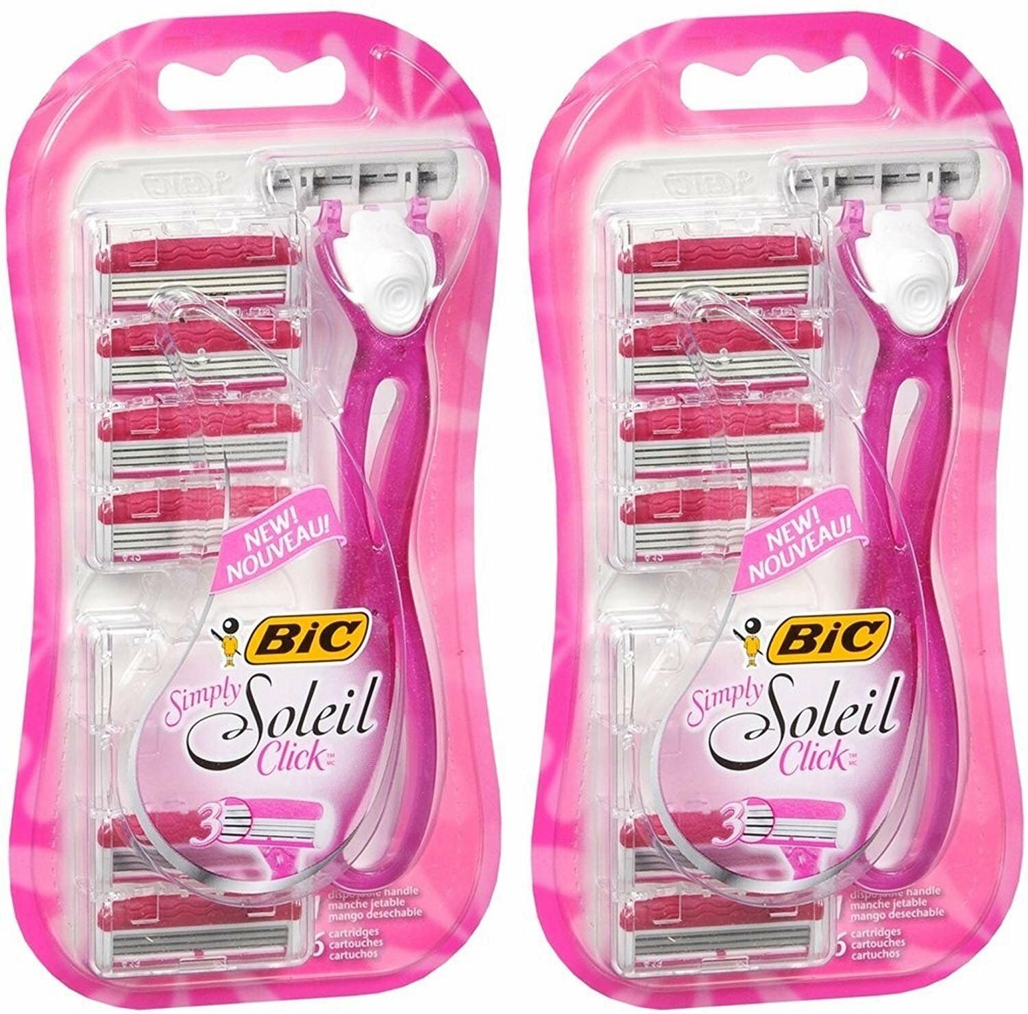 Bic Simply Soleil Click - Disposable Razor For Women - 1 Count Handle ...