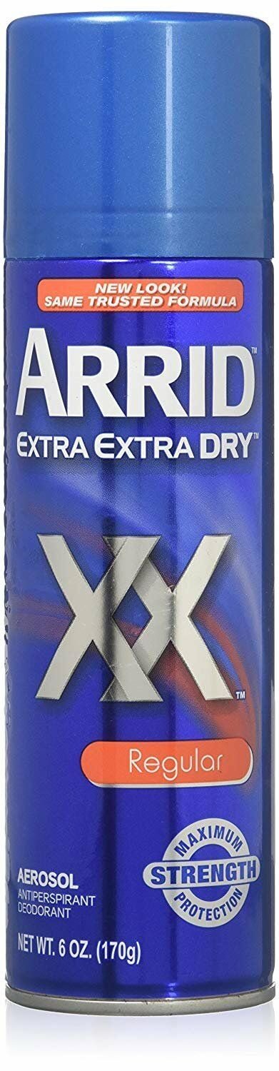Arrid Extra Extra Dry Regular Aerosol Antiperspirant Deodorant 6 oz ...