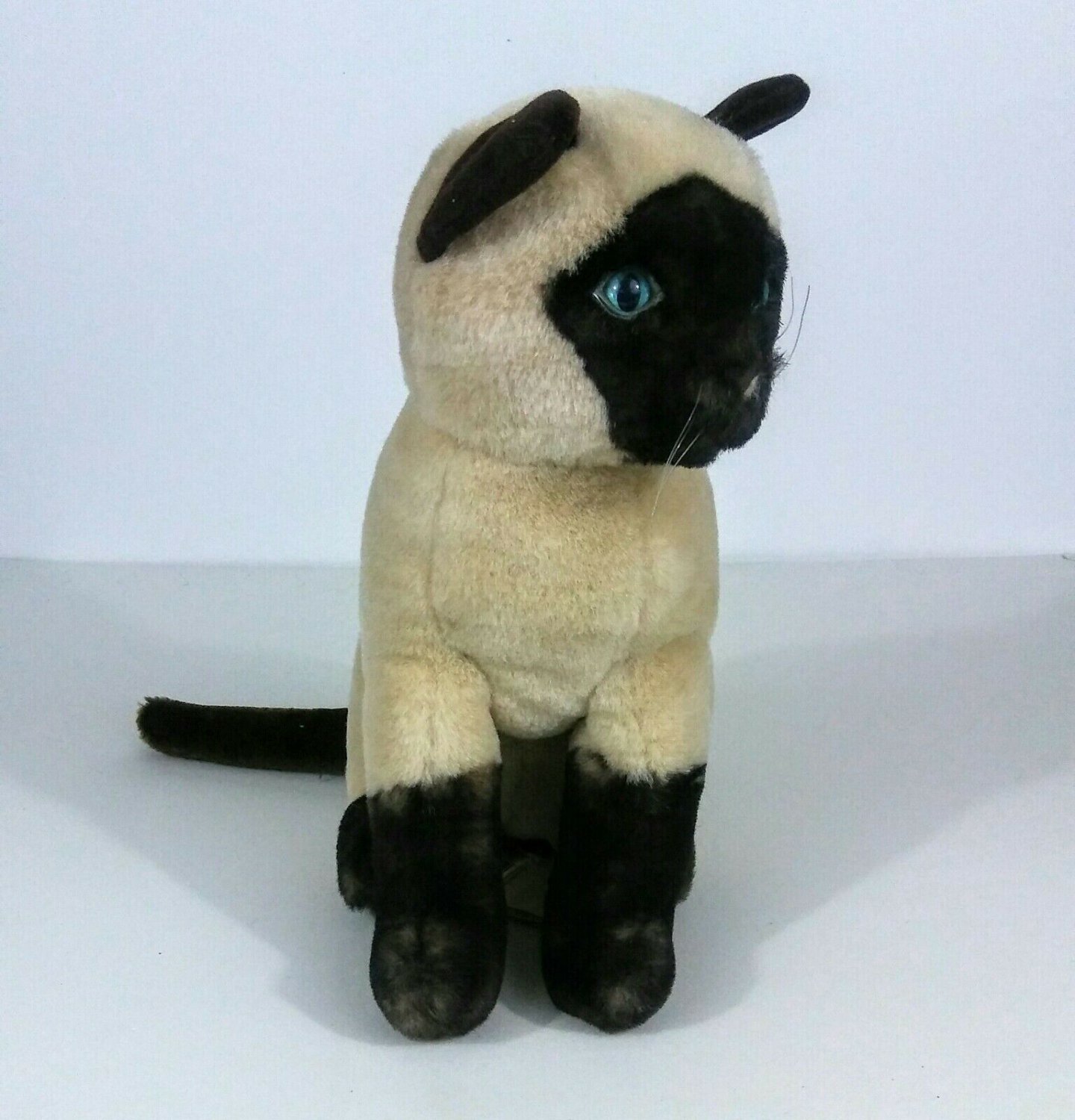 Vintage Siamese Cat Plush Stuffed Toy Dakin 1989