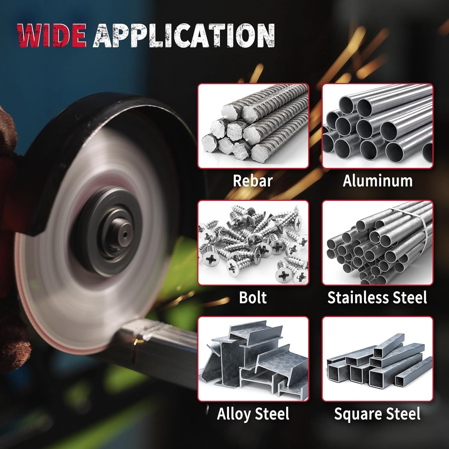 3 Pack Diamond Cutting Wheel 4 1/2 Inch with 7/8" Arbor, Carbide Cutting Wheel,