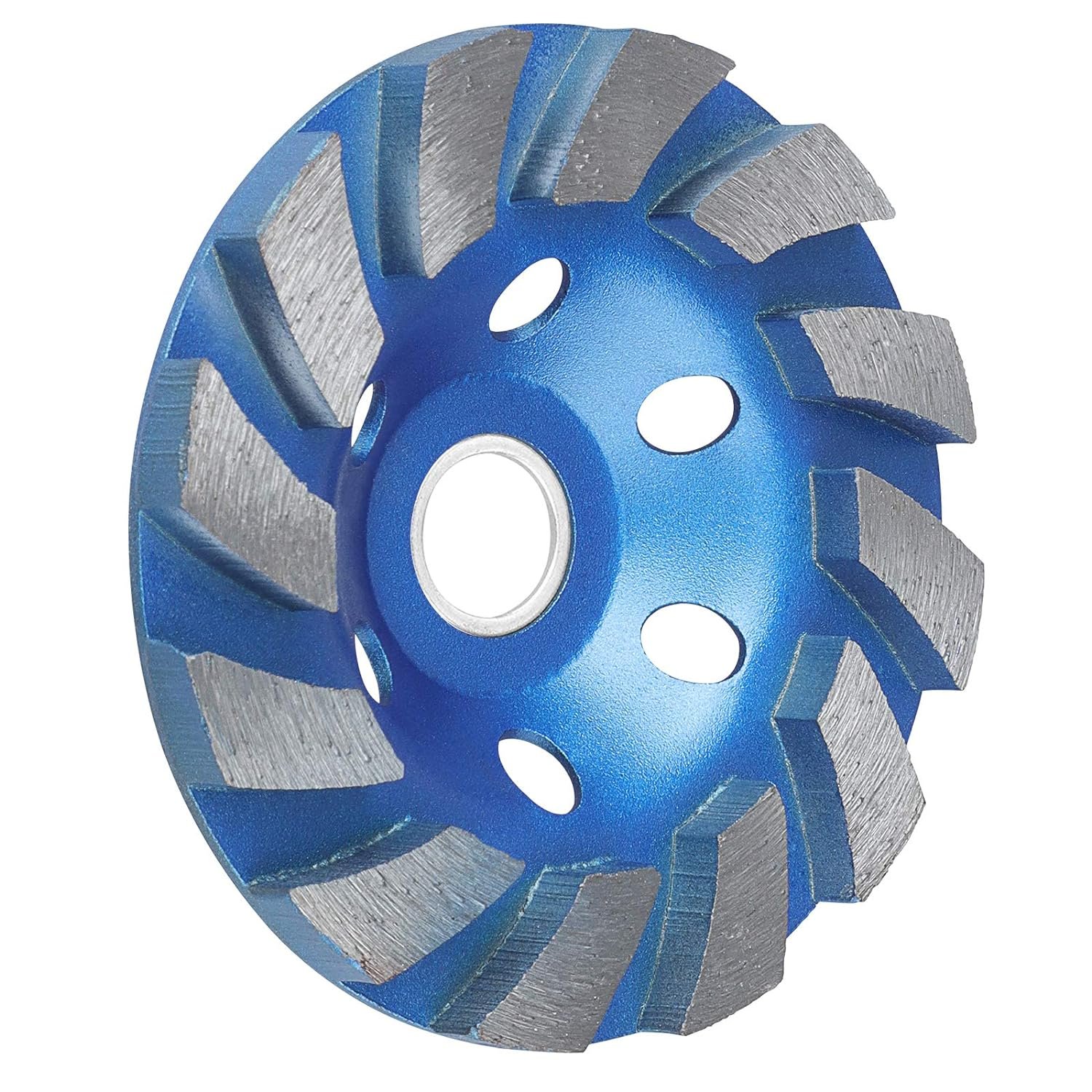 4" Concrete Grinding Wheel, 12-Segment Heavy Duty Turbo Row Diamond Cup ...