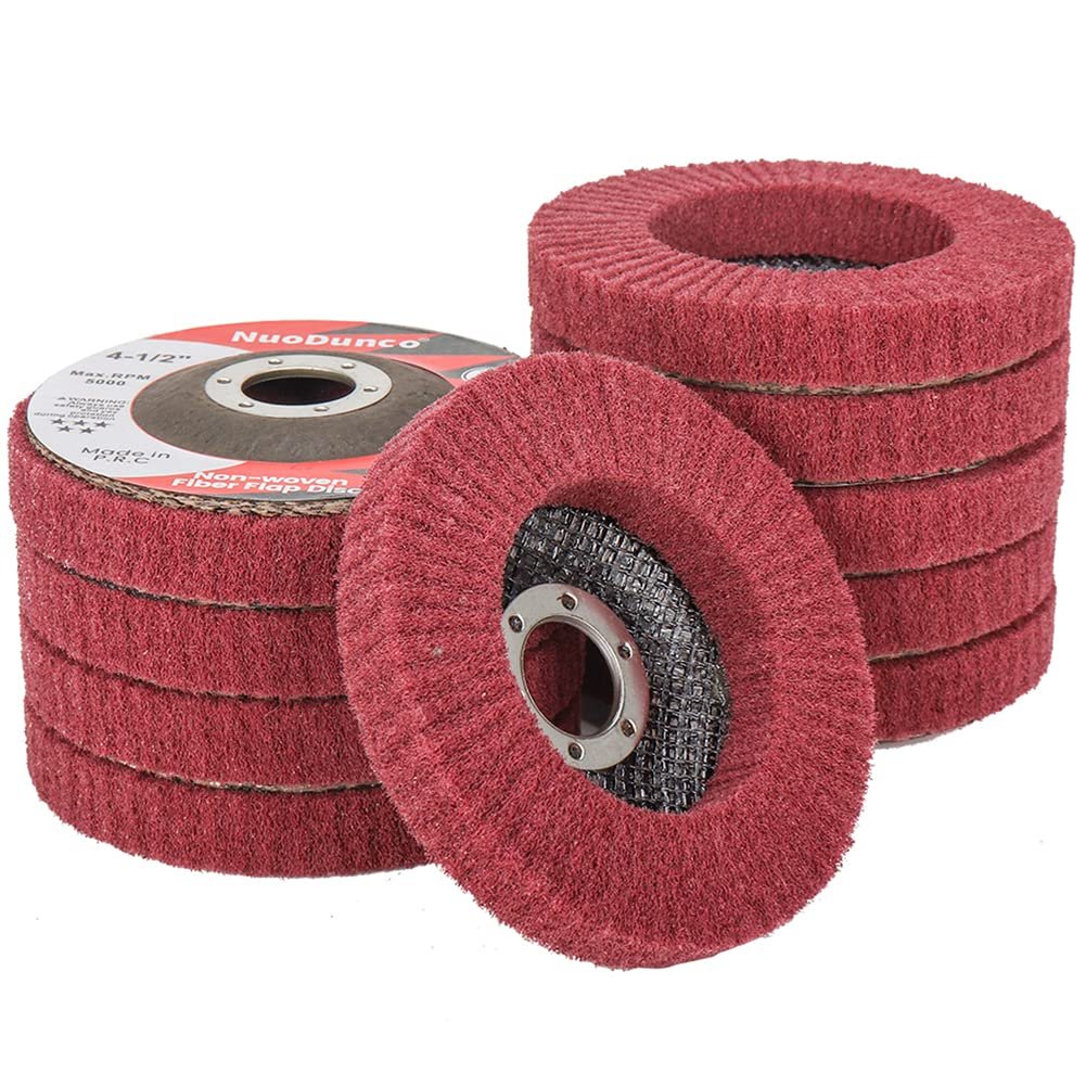 10Pcs 320 Grit Scour Flap Disc 4 1/2 Inch Angle Grinder Attachment ...