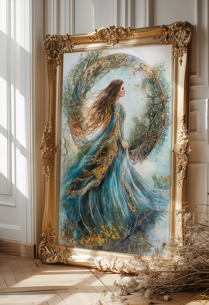 Gaia the Greek goddess of the Earth 24"x35" (60cm/90cm) Poster Print