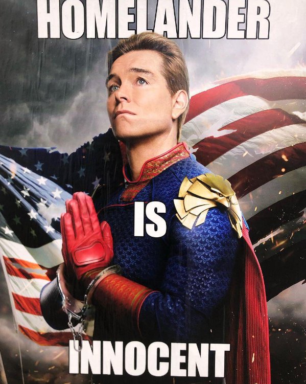 The Boys Season 4 Homelander is Innocent 18"x28" (45cm/70cm) Poster Print