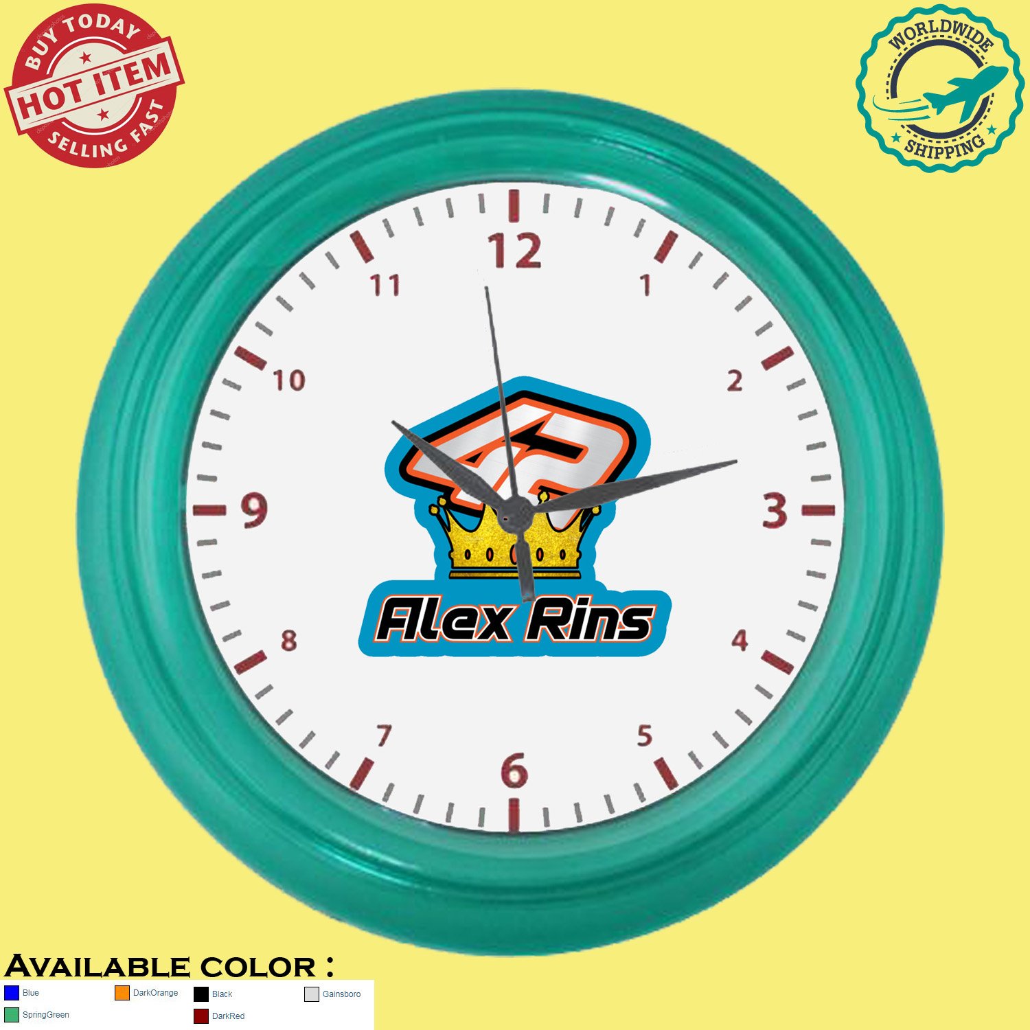 Alex Rins MotoGP Suzuki Ecstar Spain 2 Wall Clocks