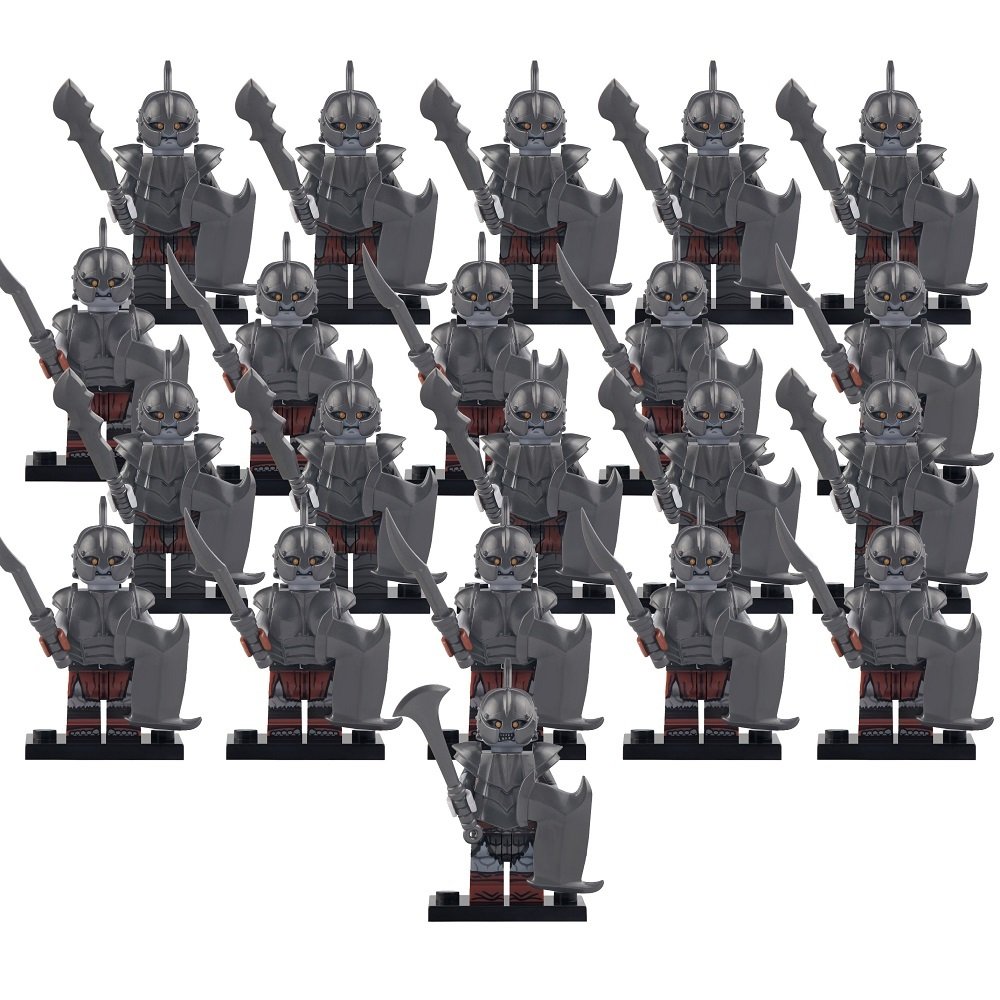21pcs Lord of the Rings The Hobbit The Dol Guldur Orc Army Soldiers Minifigures