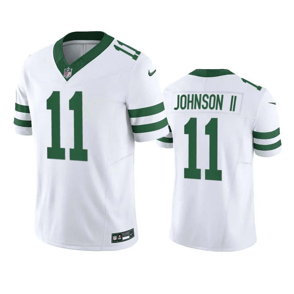 men's & youth Football NY Jets Uniform #11 Jermaine Johnson II Jerseys White F.U.S.E. Limited Shirts