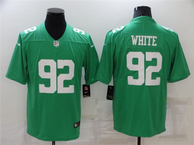men's & youth Football Eagles Uniform #92 Reggie White Jerseys ...