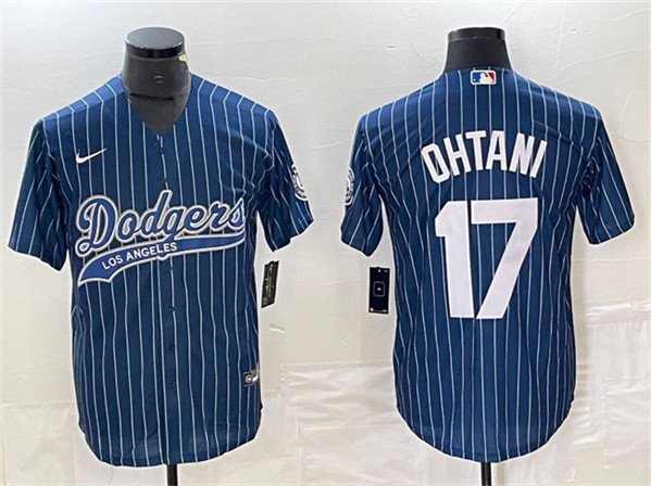 men's & youth Baseball LAD Team Uniform 17 Shohei Ohtani Jerseys Blue ...