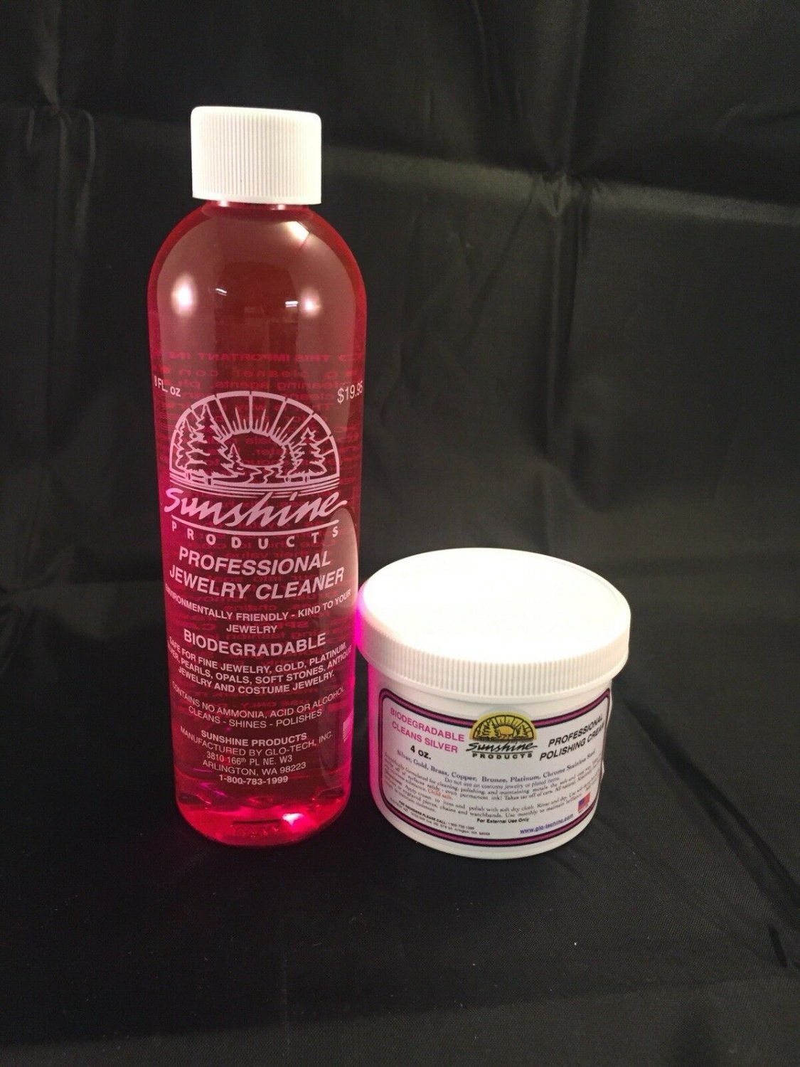 professional sunshine products jewelry cleaner and metal polish