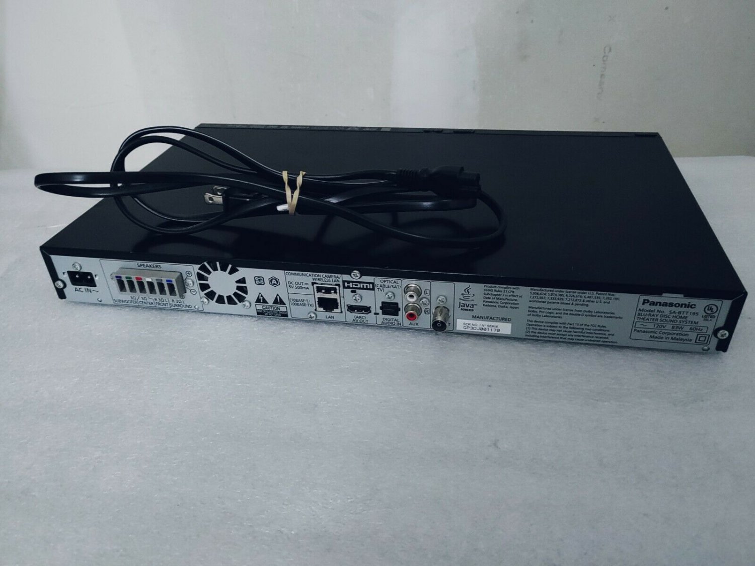 ⭐Panasonic 3D DVD Bluray 5.1Ch 1000W FM HDMI LAN Home Theater Receiver ...