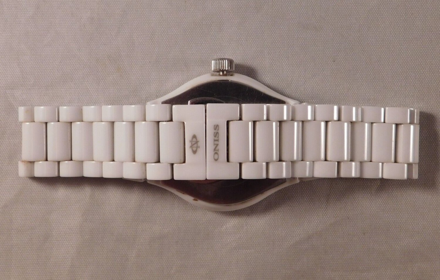 Oniss Paris Elegant Slim White Ceramic Watch With Box, Tag, and Manual ...