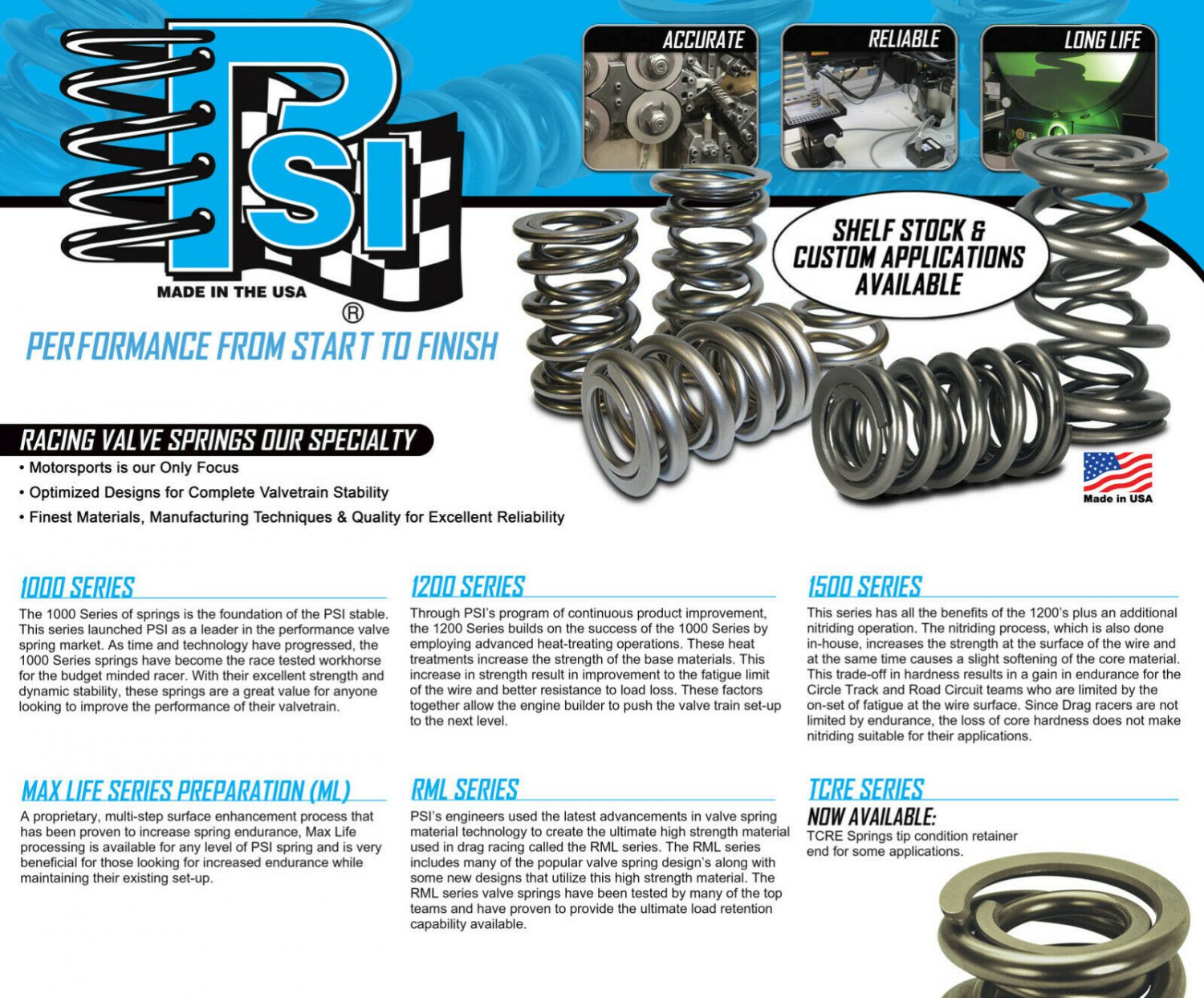 PSI MaxLife CT1526ML Endurance Series Dual Valve Springs 447 Rate Qty ...