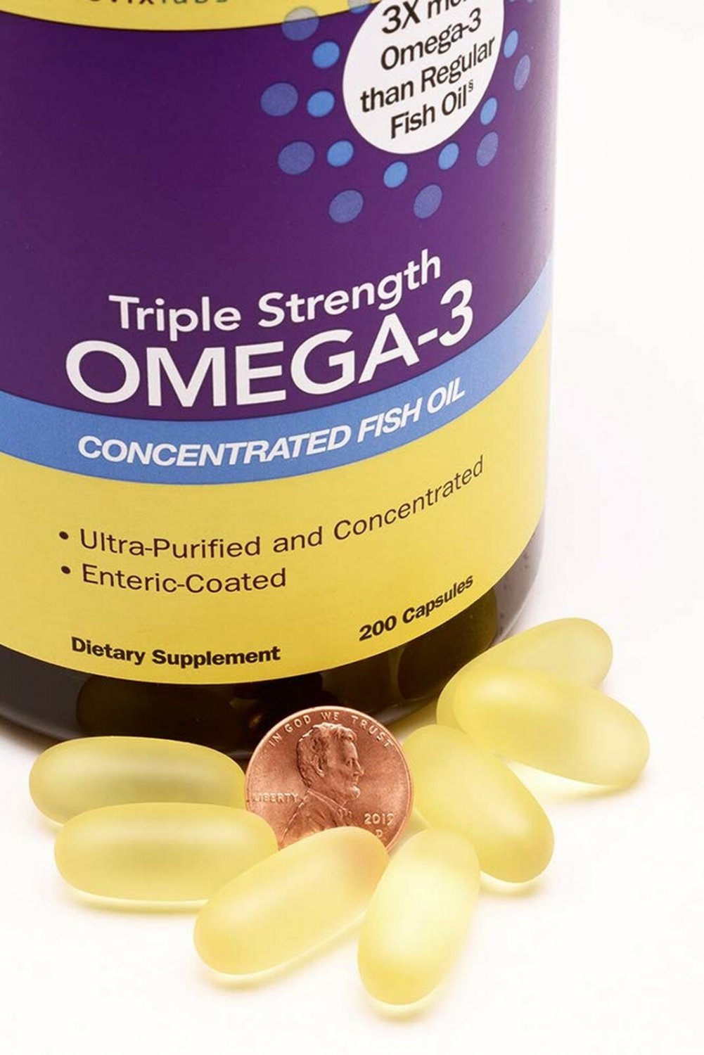 InnovixLabs Triple Strength Omega-3. Concentrated Fish Oil, 900 mg ...