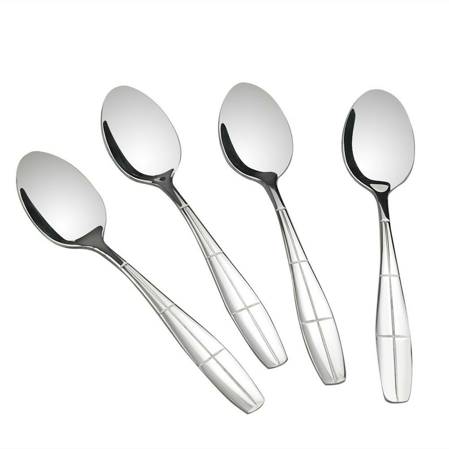 Eagrye Stainless Steel Flatware Dessert Spoons Set Of 12