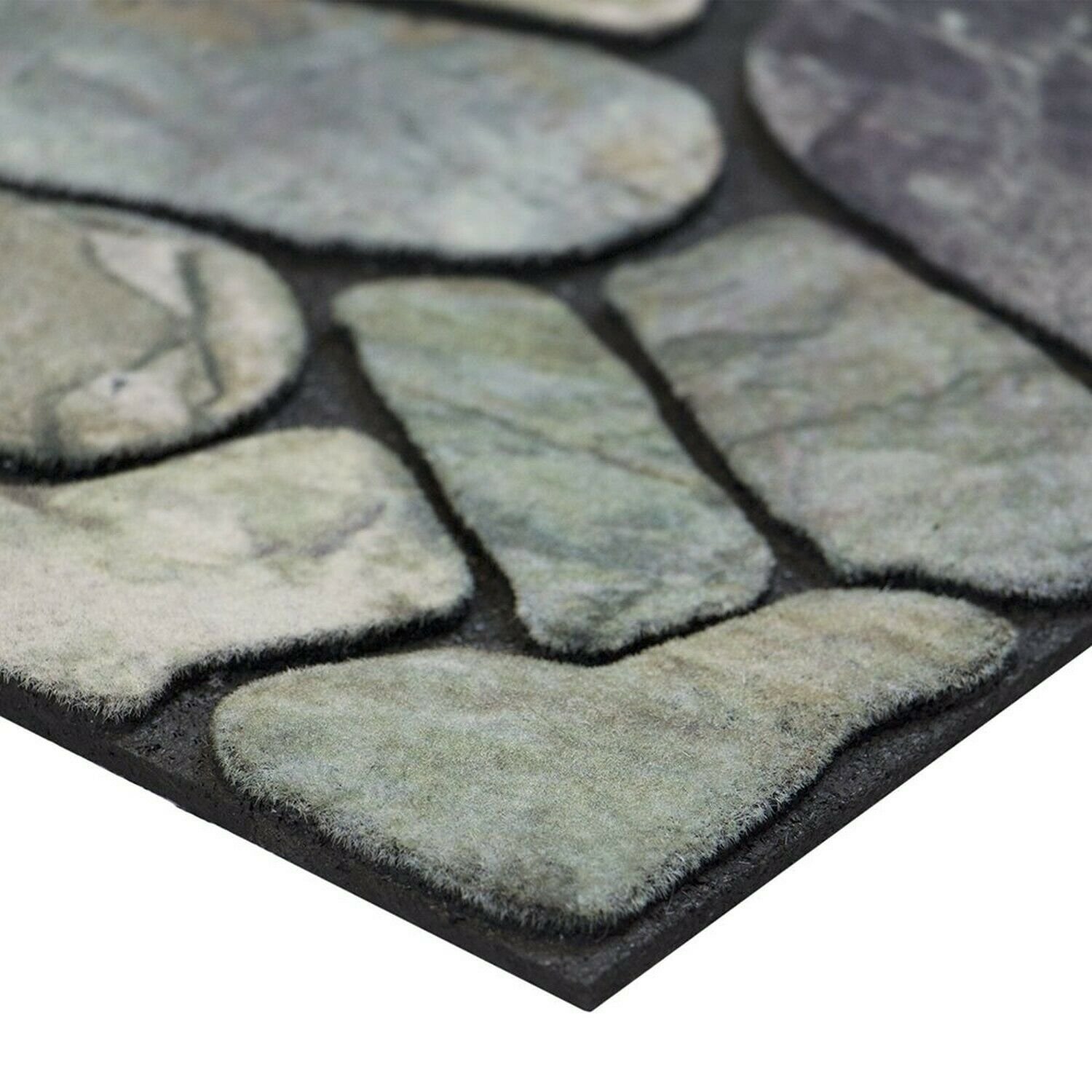 Masterpiece Flagstone Grey Stone Door Mat, 18-Inch by 30-Inch 18-Inch X ...