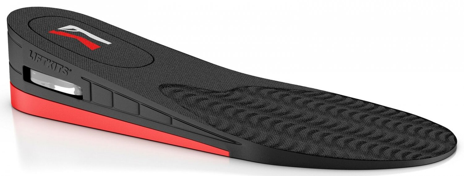 LiftKits Men's 2 inch Shoe Lift Inserts medium Black/Red