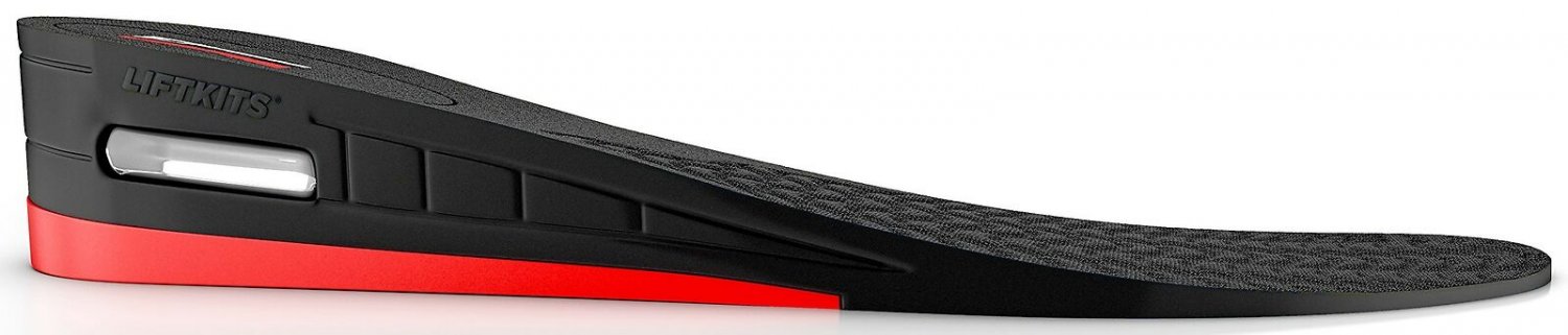LiftKits Men's 2 inch Shoe Lift Inserts medium Black/Red