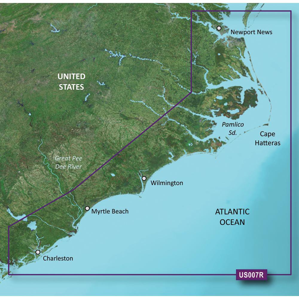 Garmin Bluechart G2 Vision Norfolk-Charleston - VUS007R (Digital Delivery)