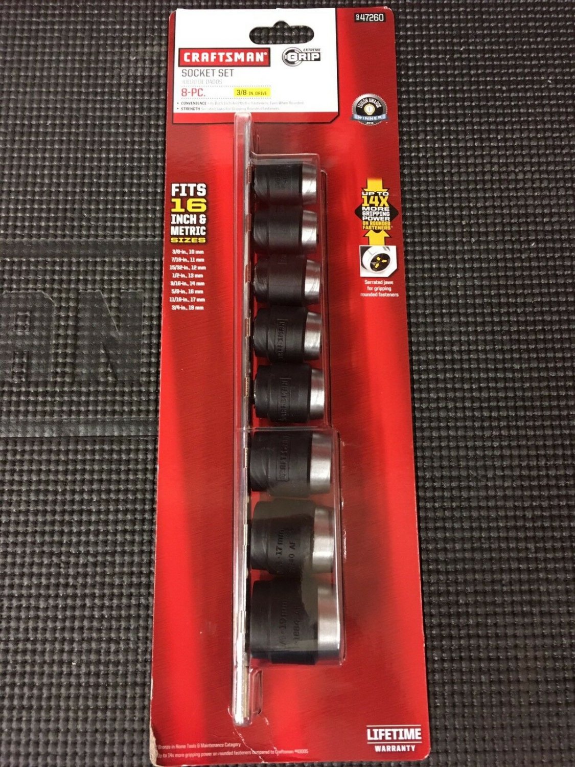 Craftsman Extreme Grip 8-Piece Socket Set