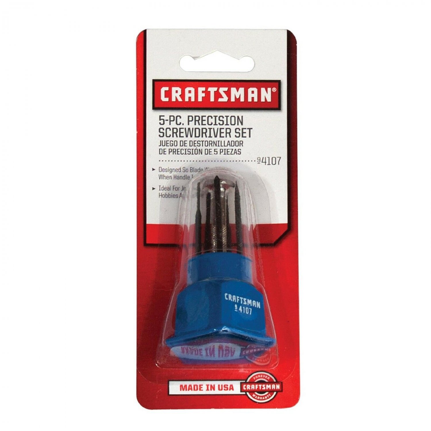 Craftsman 5 Piece Precision Screwdriver Set - Made in the USA