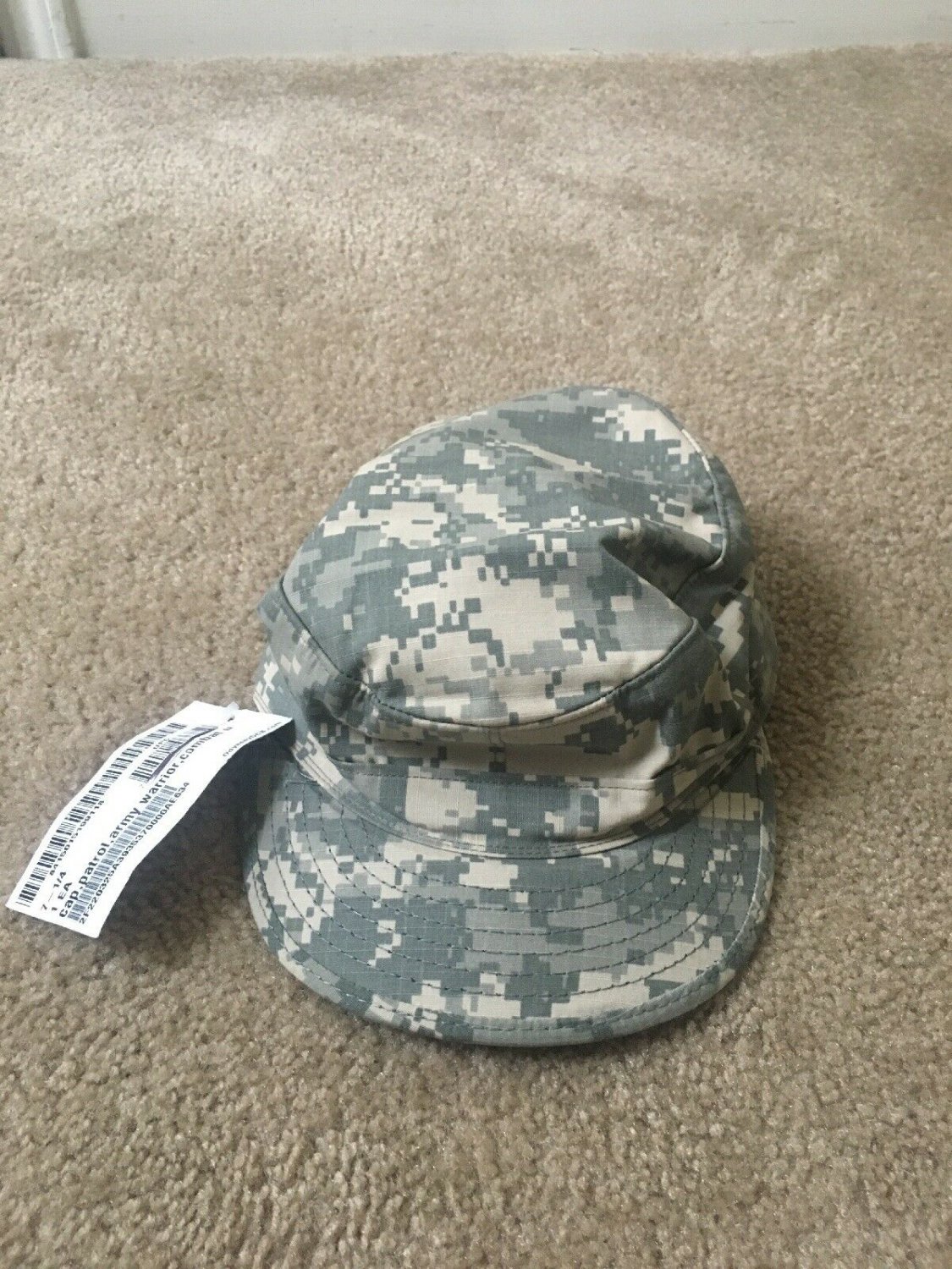 Patrol Army Military Combat Cap Hat Sz 7 1/4 MultiColor