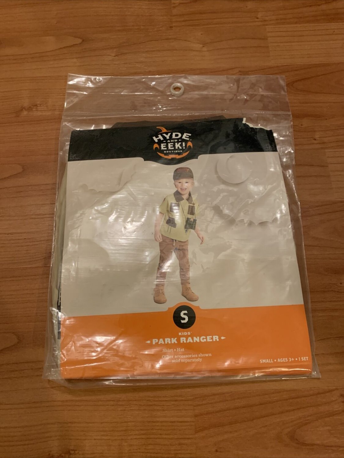 2 Pc Hyde & Eeek! Park Ranger Costume Top & Hat Toddler Boys Size Small