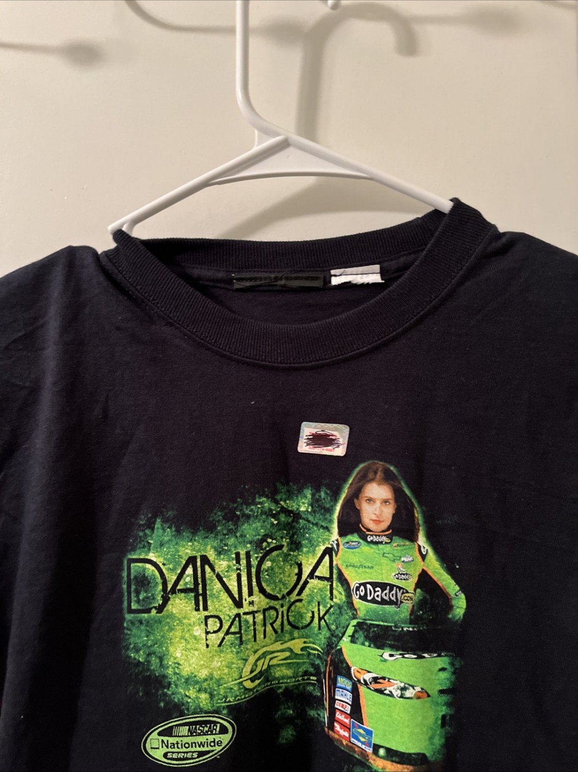 Danica Patrick #7 Go Daddy Kids Unisex Graphic Short Sleeve Shirt Black