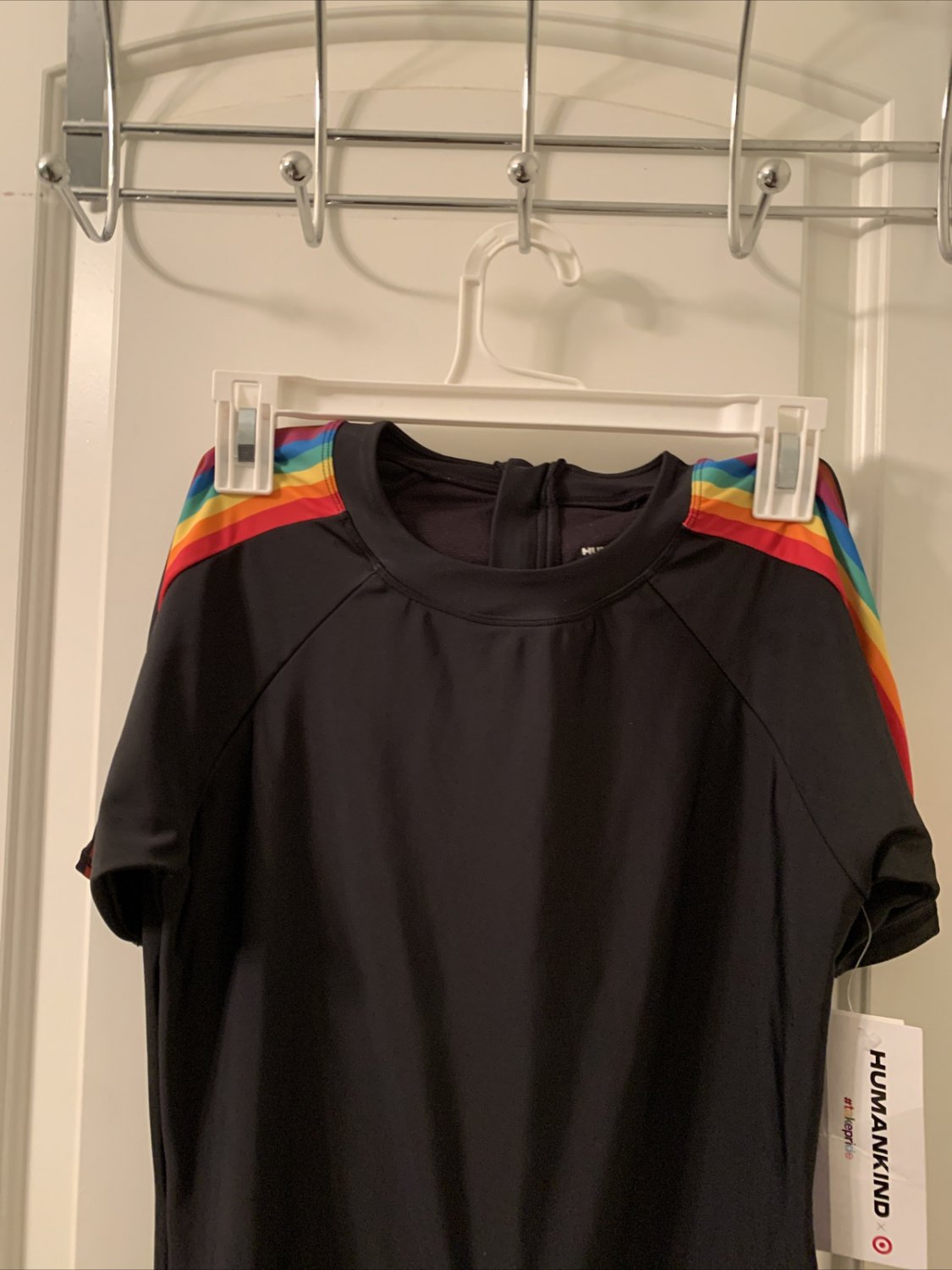 Humankind x Target One Piece Swim Suit Unisuit Pride Black Rainbow ...