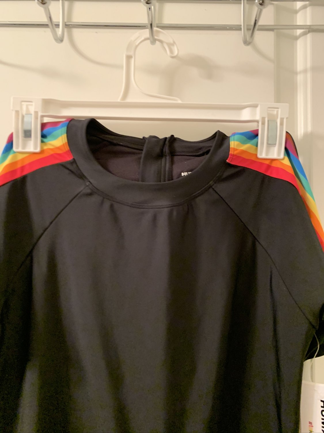 Humankind x Target One Piece Swim Suit Unisuit Pride Black Rainbow ...