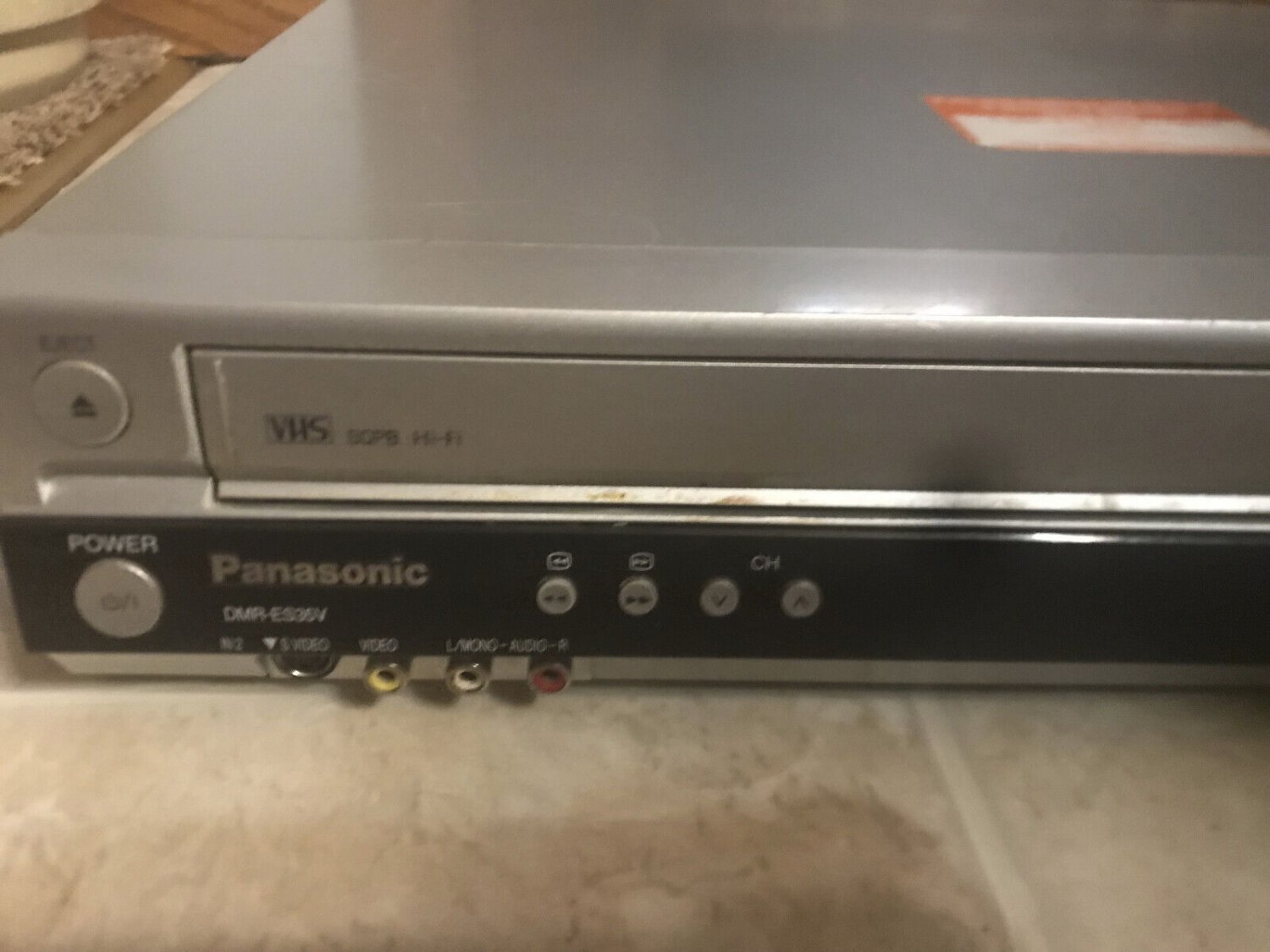Panasonic VHS SQPB Hi-Fi DVD DIGA DMR-ES35V Player Recorder RAM ...