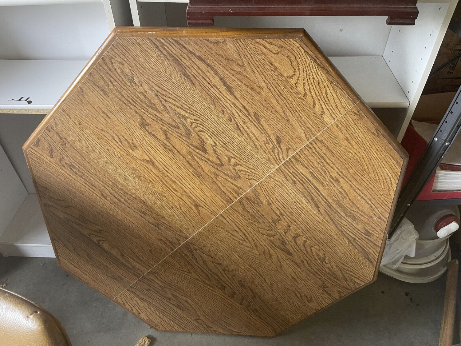 3 1/2 foot Octagon Table with Removable Metal Legs Kitchen Dining Room ...