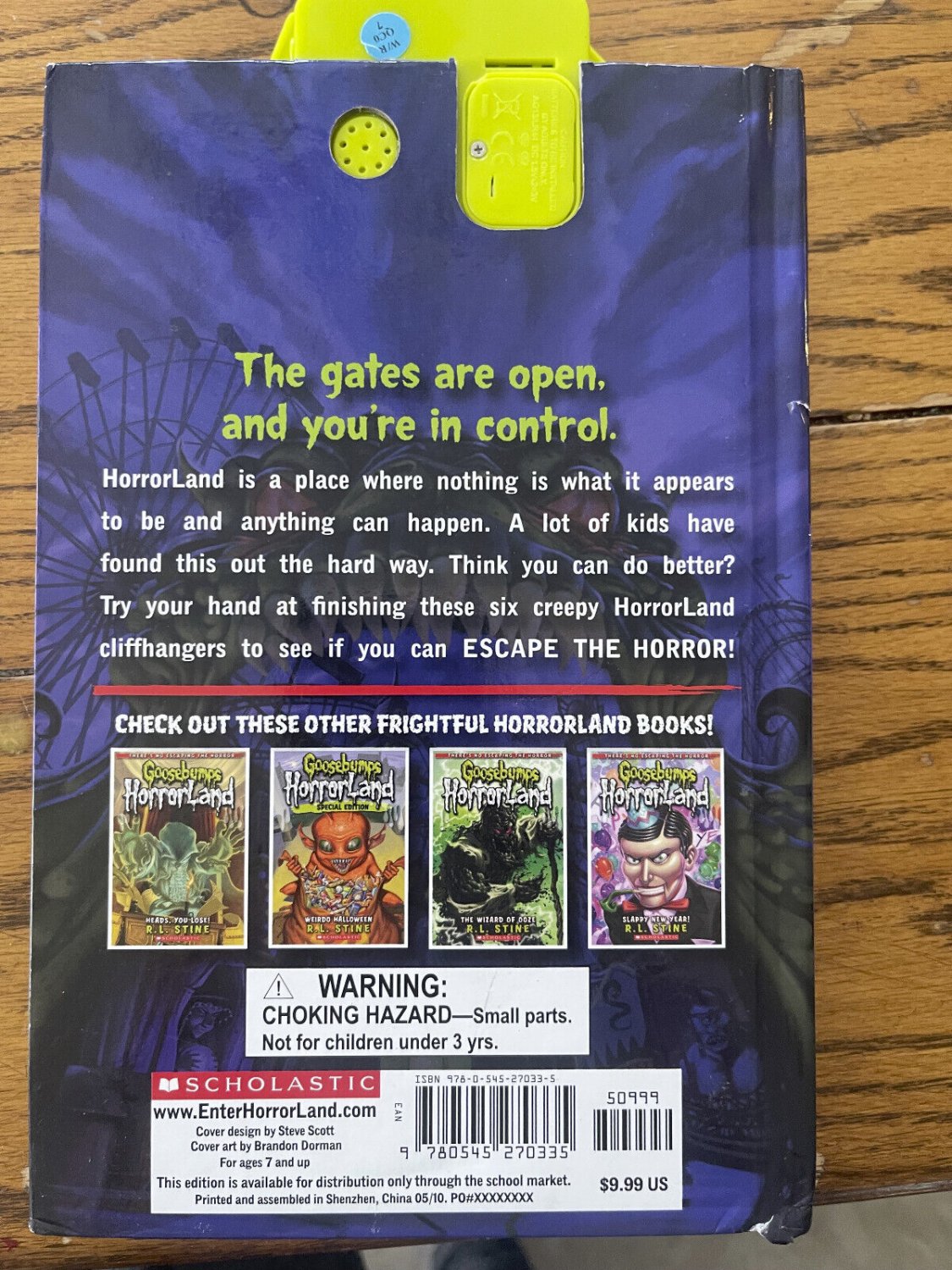Rare Goosebumps HorrorLand Write Your Fright! by R.L. Stine Hardcover ...