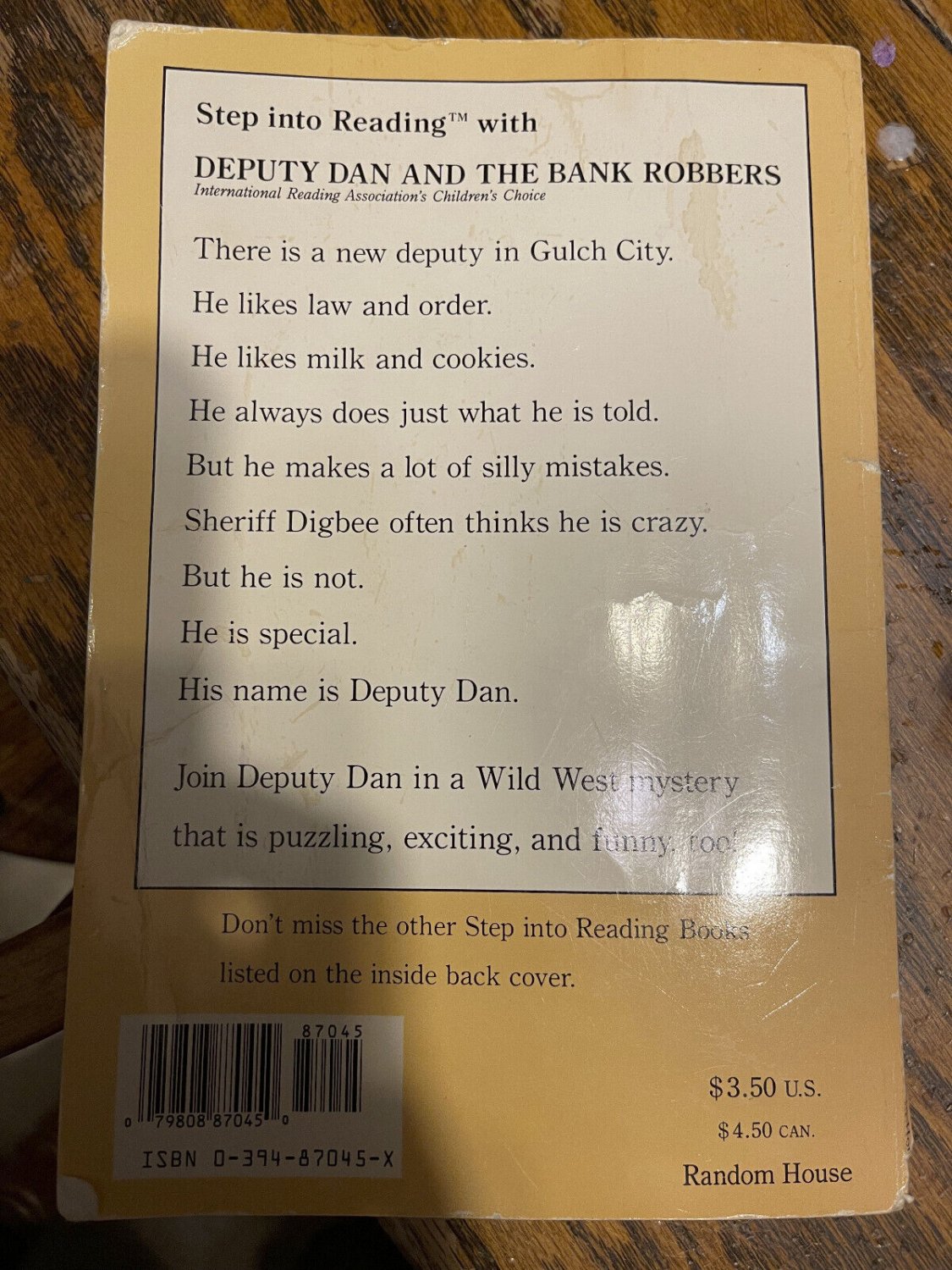 Deputy Dan and the Bank Robbers Step into Reading Homeschool Reader ...