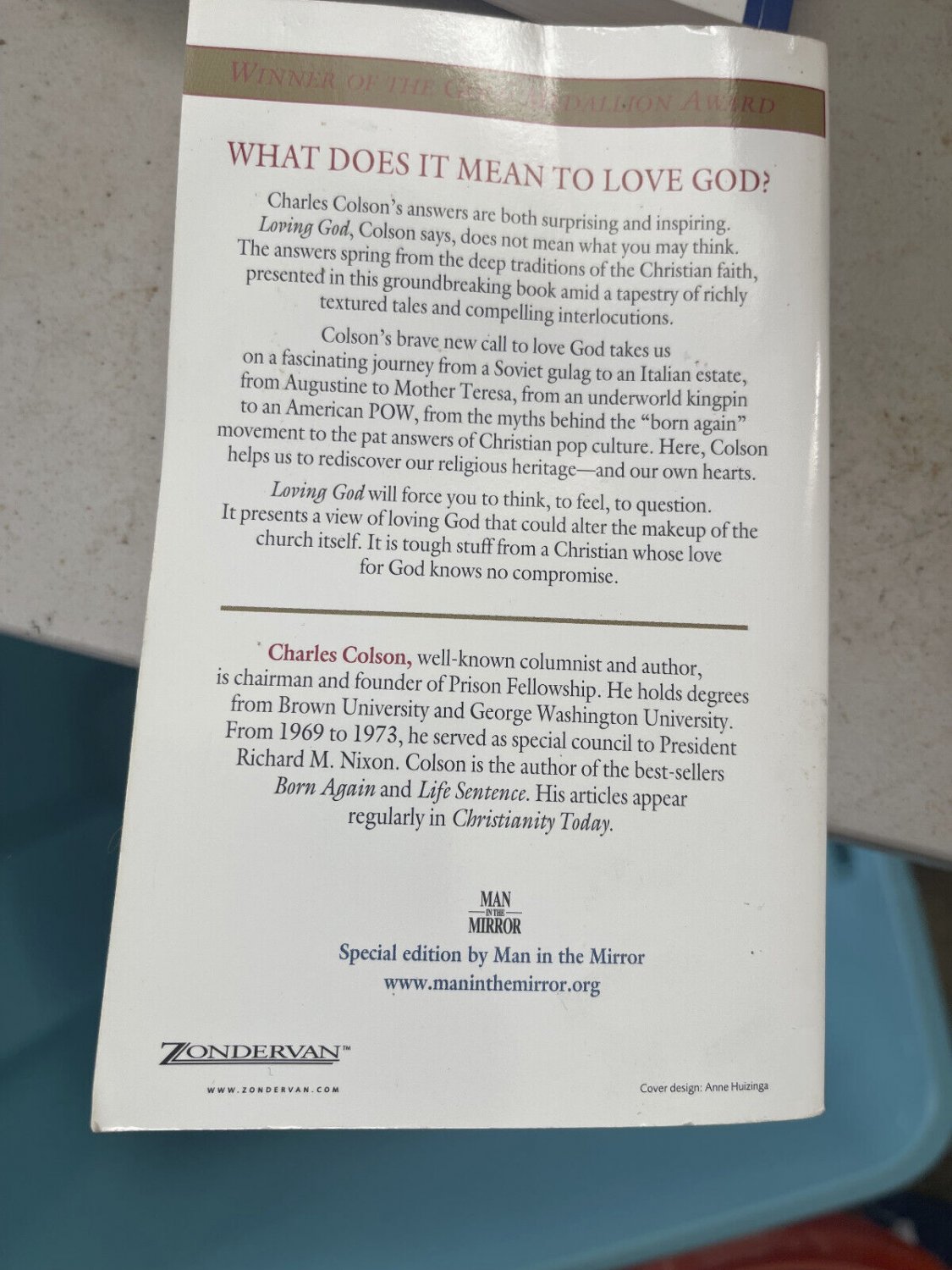 Charles Colson Loving God Book Zondervan Great Biblical Christian Book ...