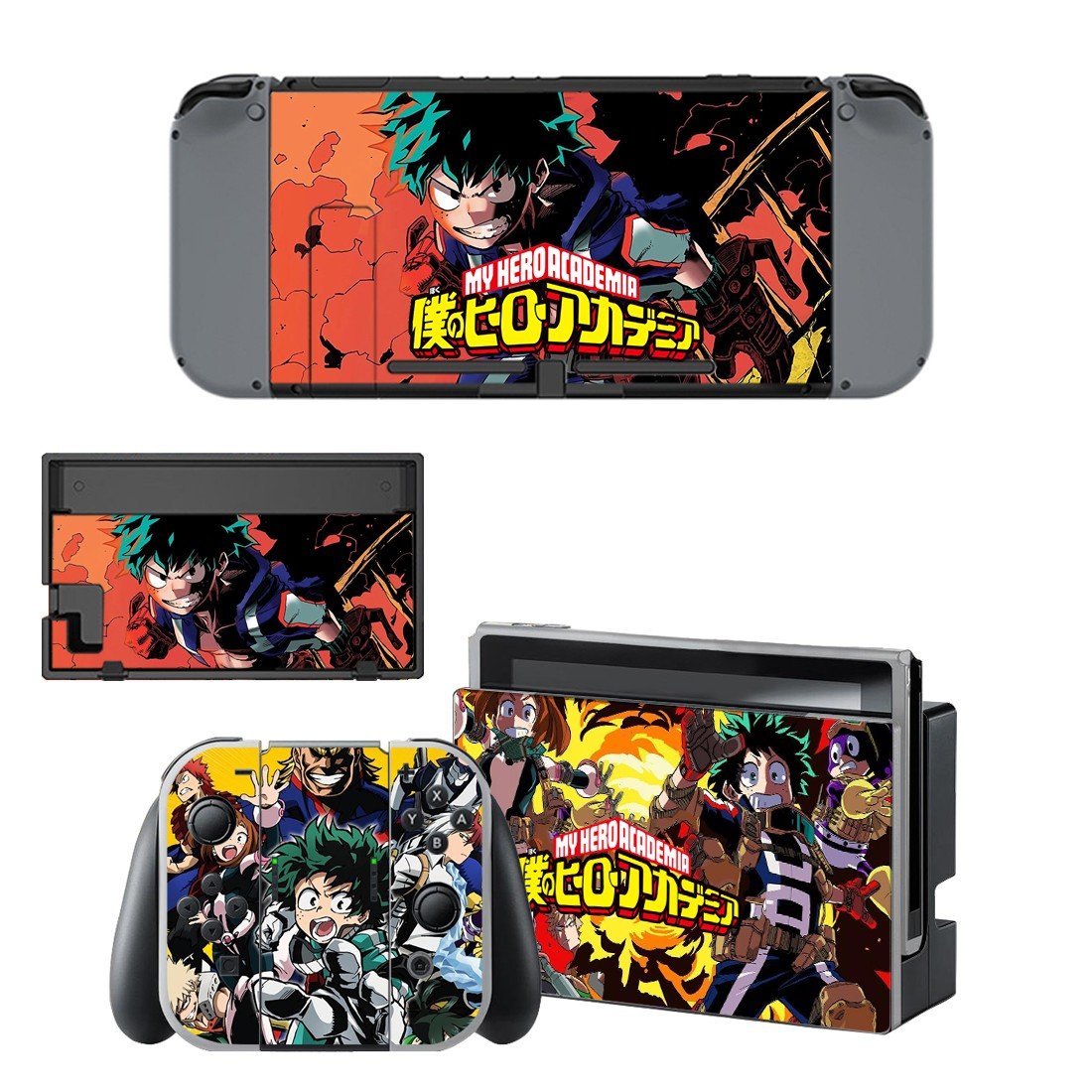 My Hero Academia decal skin for Nintendo Switch Console & Controllers