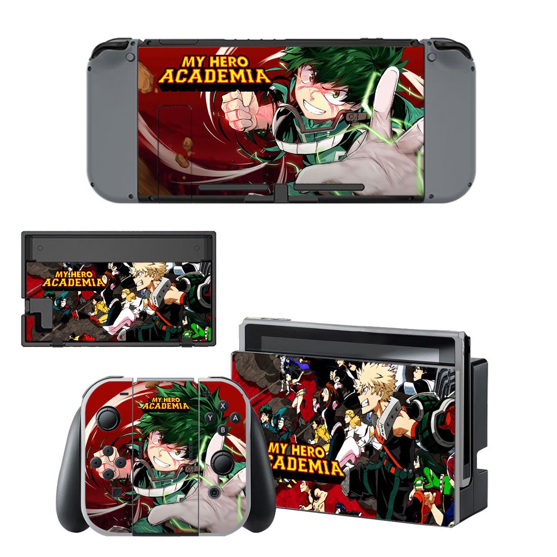 My Hero Academia decal skin for Nintendo Switch Console & Controllers