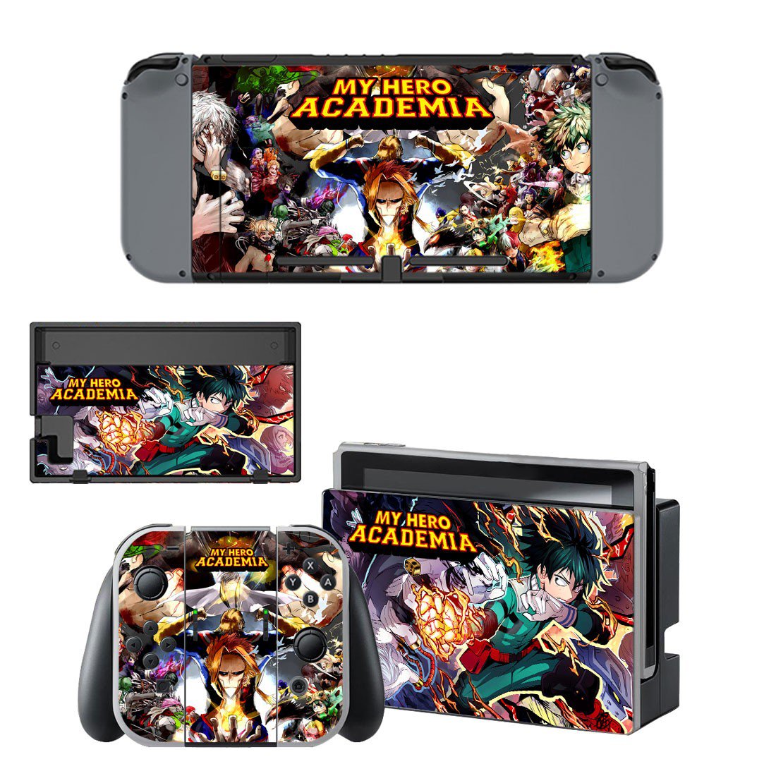 My Hero Academia decal skin for Nintendo Switch Console & Controllers