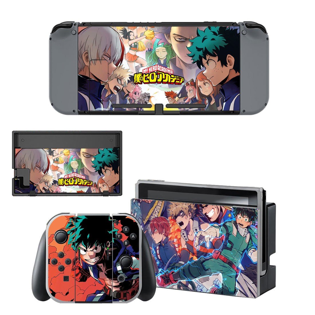 My Hero Academia decal skin for Nintendo Switch Console & Controllers