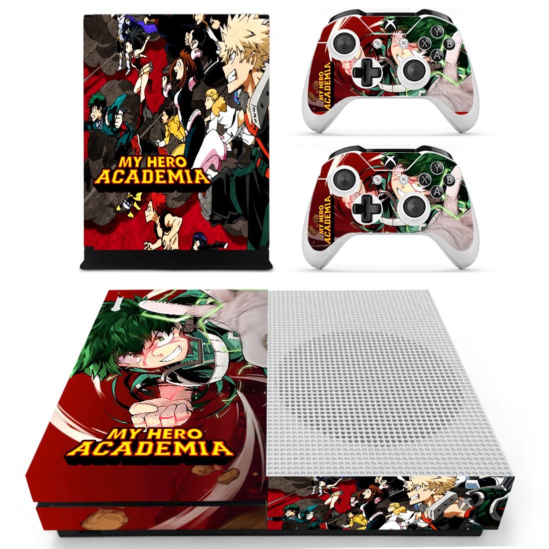 My Hero Academia decal skin for Xbox One S console and controllers