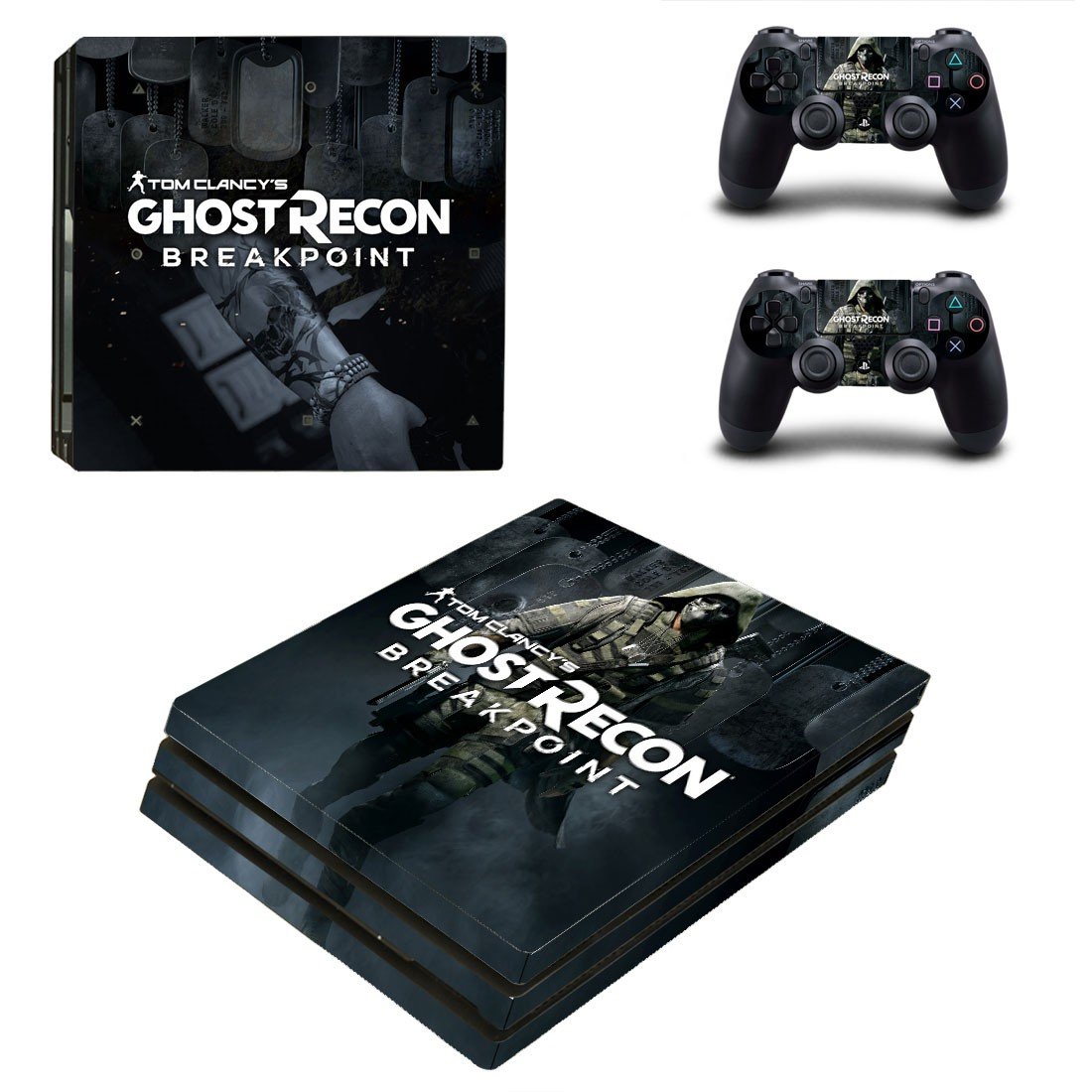 Ghost Recon breakpoint decal skin for PS4 Pro Console & Controllers