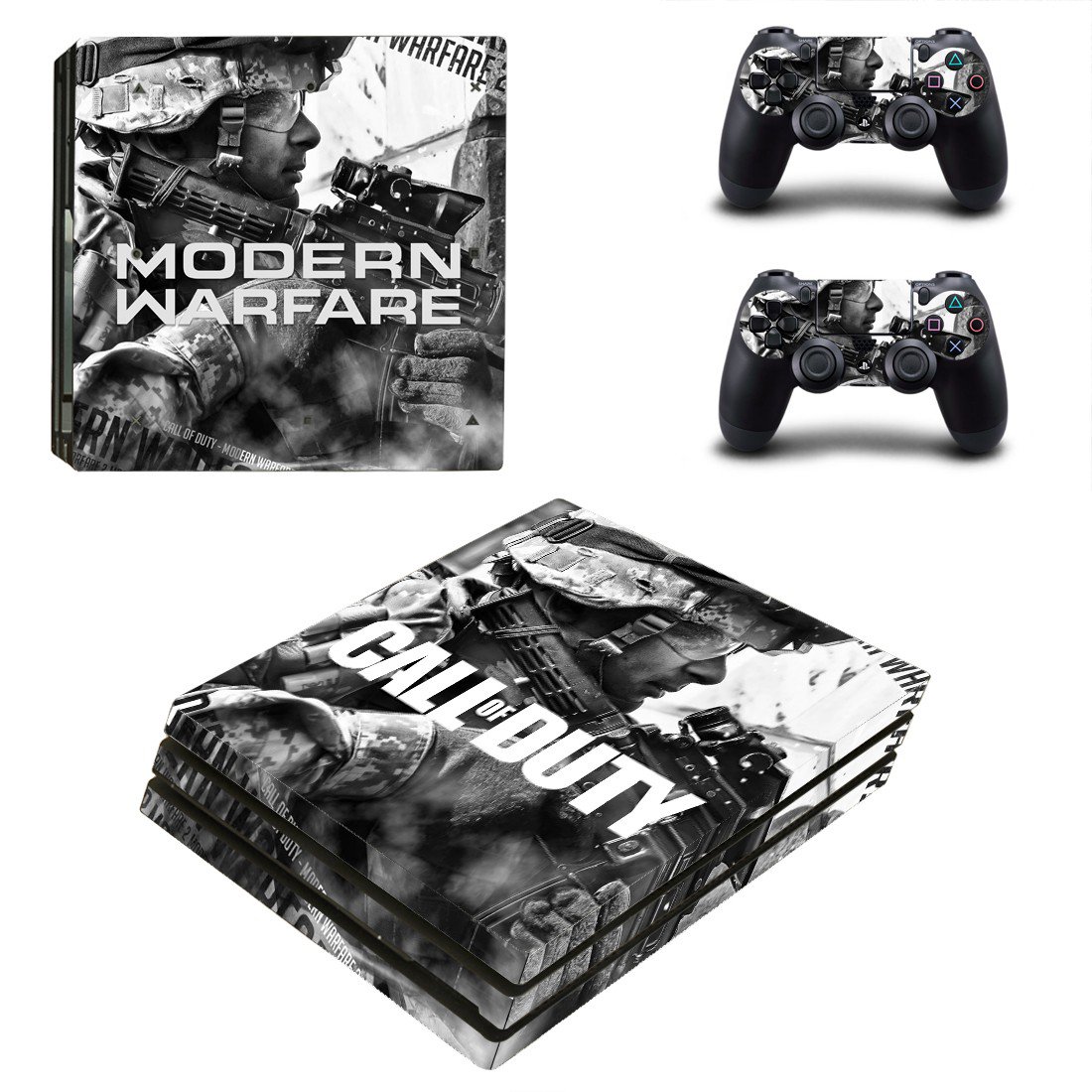 Call of Duty modern warfare decal skin for PS4 Pro Console & Controllers