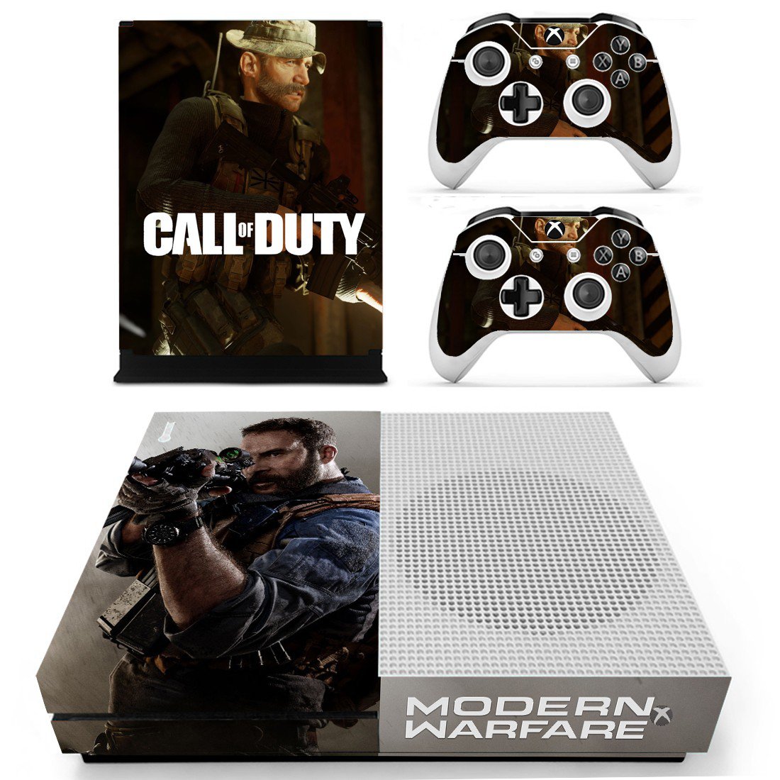 Call of Duty modern warfare decal skin for Xbox one S Console & Controllers