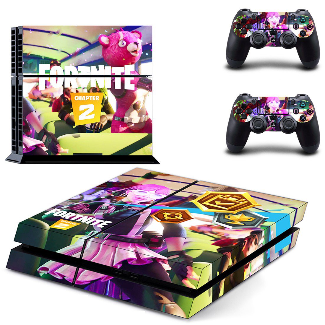 Fortnite decal skin for PlayStation 4 Console & Controllers