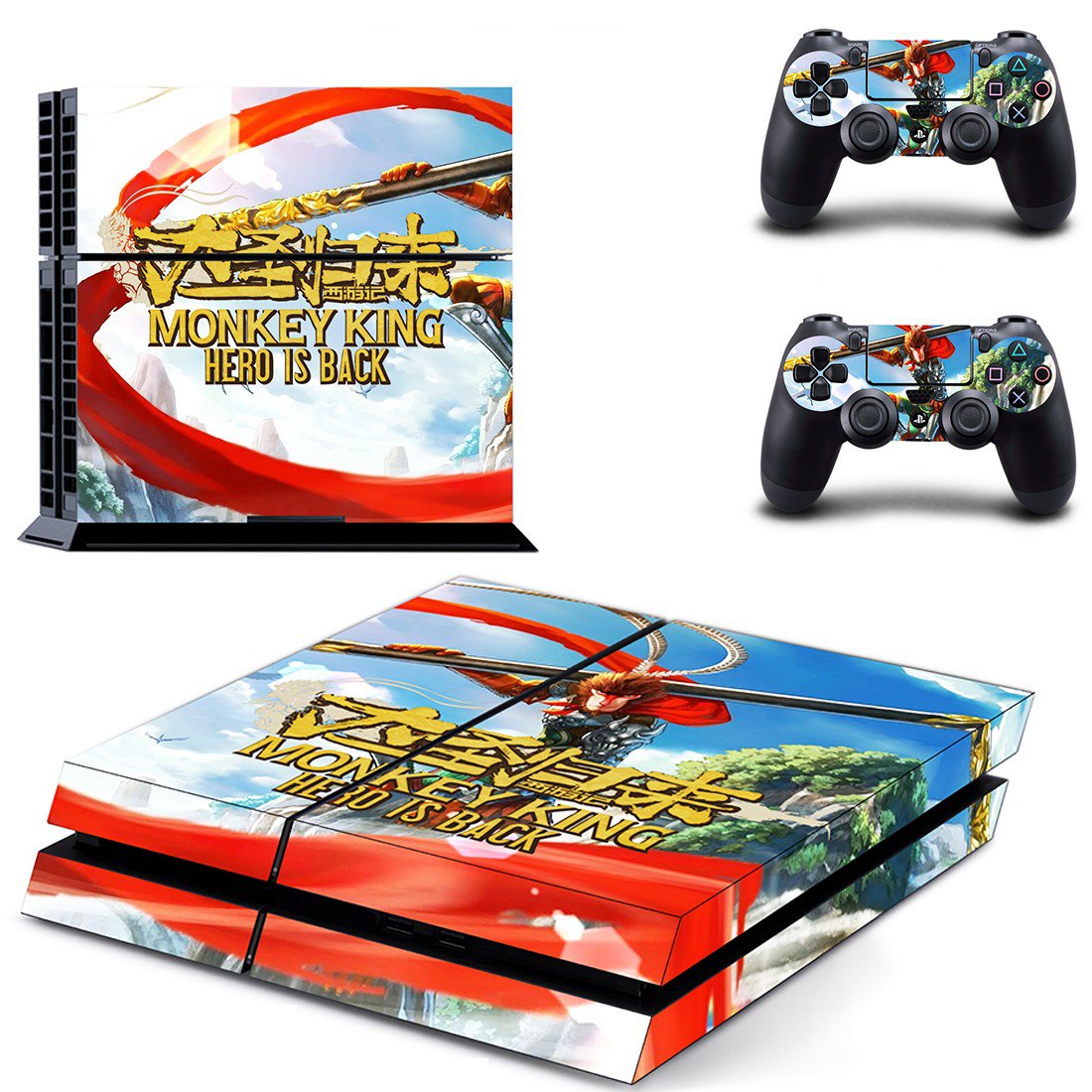 Monkey King Hero is Back decal skin for PlayStation 4 Console & Controllers