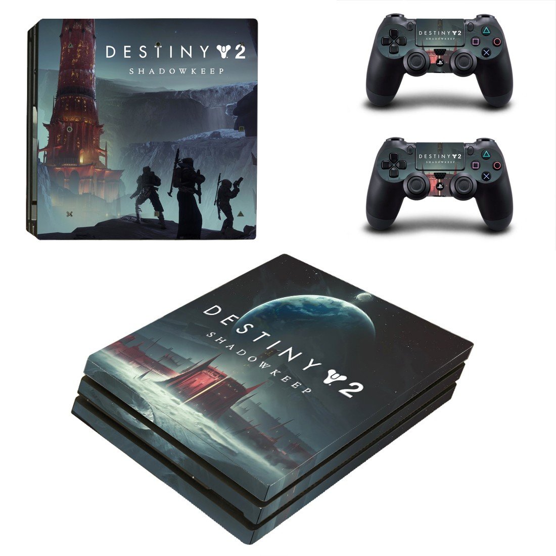 Destiny 2 Shadow keep decal skin for PS4 Pro Console & Controllers